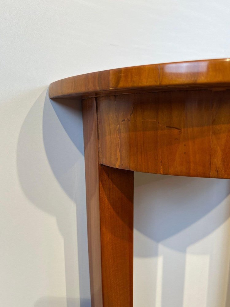 Small Biedermeier Demi-Lune Console Table in Cherry Wood, 1830 for sale ...