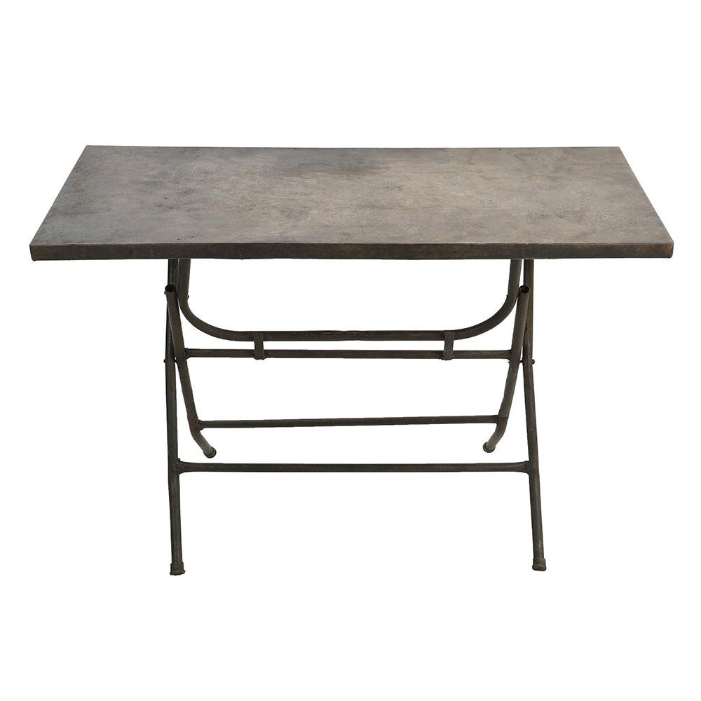 Patinated Iron Folding Table for sale at Pamono
