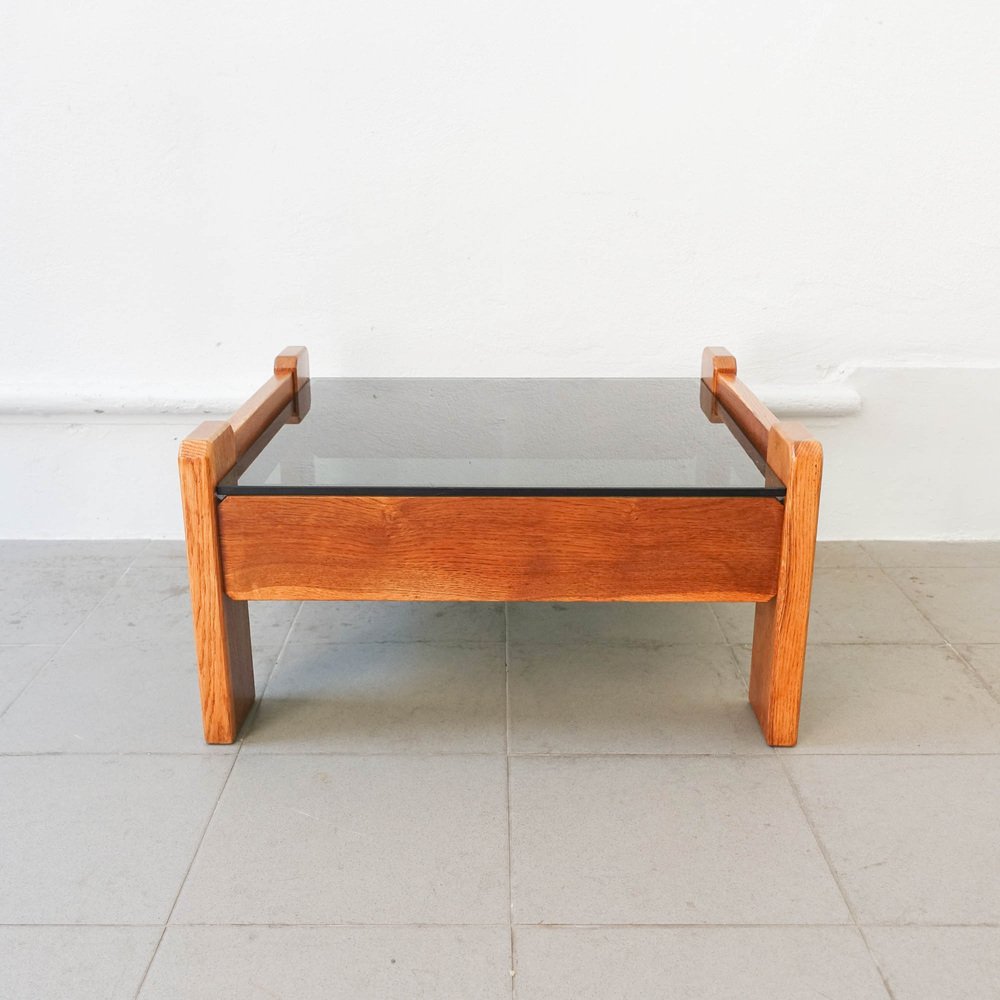 Portuguese Oak Coffee Table attributed to Eduardo Afonso Dias, 1970s ...