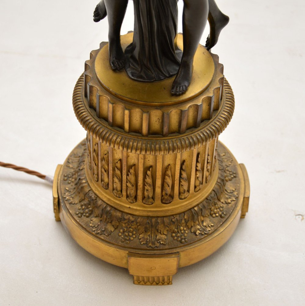 Antike französische Tischlampe aus vergoldeter Bronze, 1880er bei ...