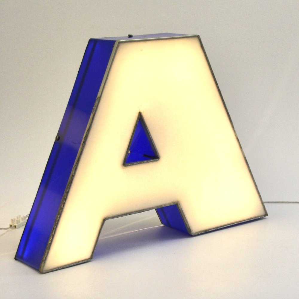 Art Deco Illuminated Spelling Bar Letters, 1930s, Set of 3 for sale at ...