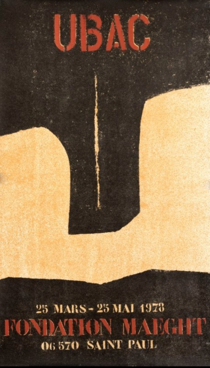 Raoul Ubac, Abstract Composition, Lithographic Poster, 1978 for sale at ...