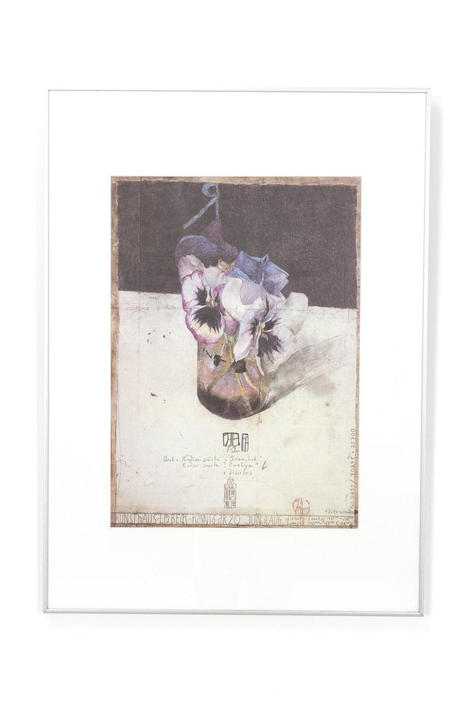 Horst Janssen, Floral Still Life, Aluminum for sale at Pamono