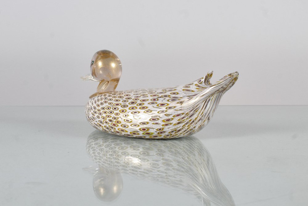 Murano Glass Duck attributed to A. Barbini, Italy, 1960s for sale at Pamono