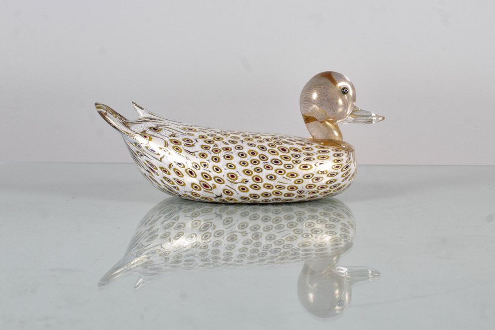 Murano Glass Duck attributed to A. Barbini, Italy, 1960s for sale at Pamono