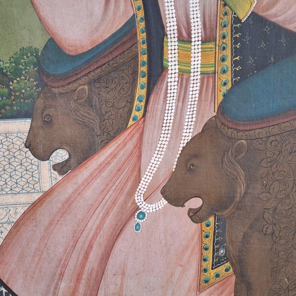 Mughal Queen Mumtaz Mahal, Oil on Panel, 19th Century, Framed for sale ...
