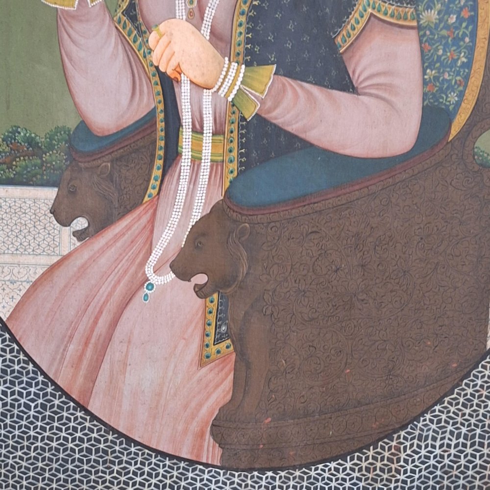 Mughal Queen Mumtaz Mahal, Oil on Panel, 19th Century, Framed for sale ...