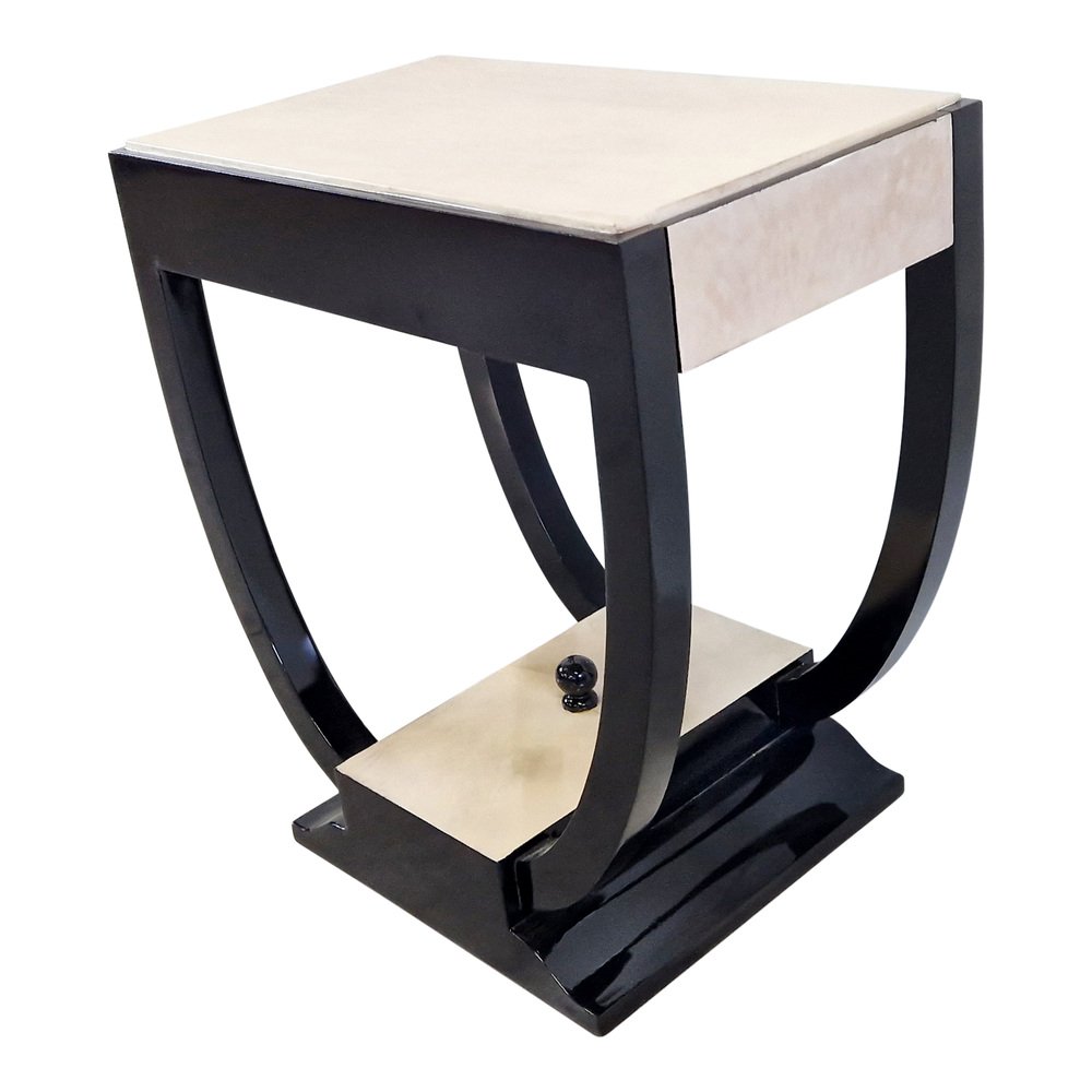 Bifacceral Support Table with Two Side Drawers, 1980s for sale at Pamono