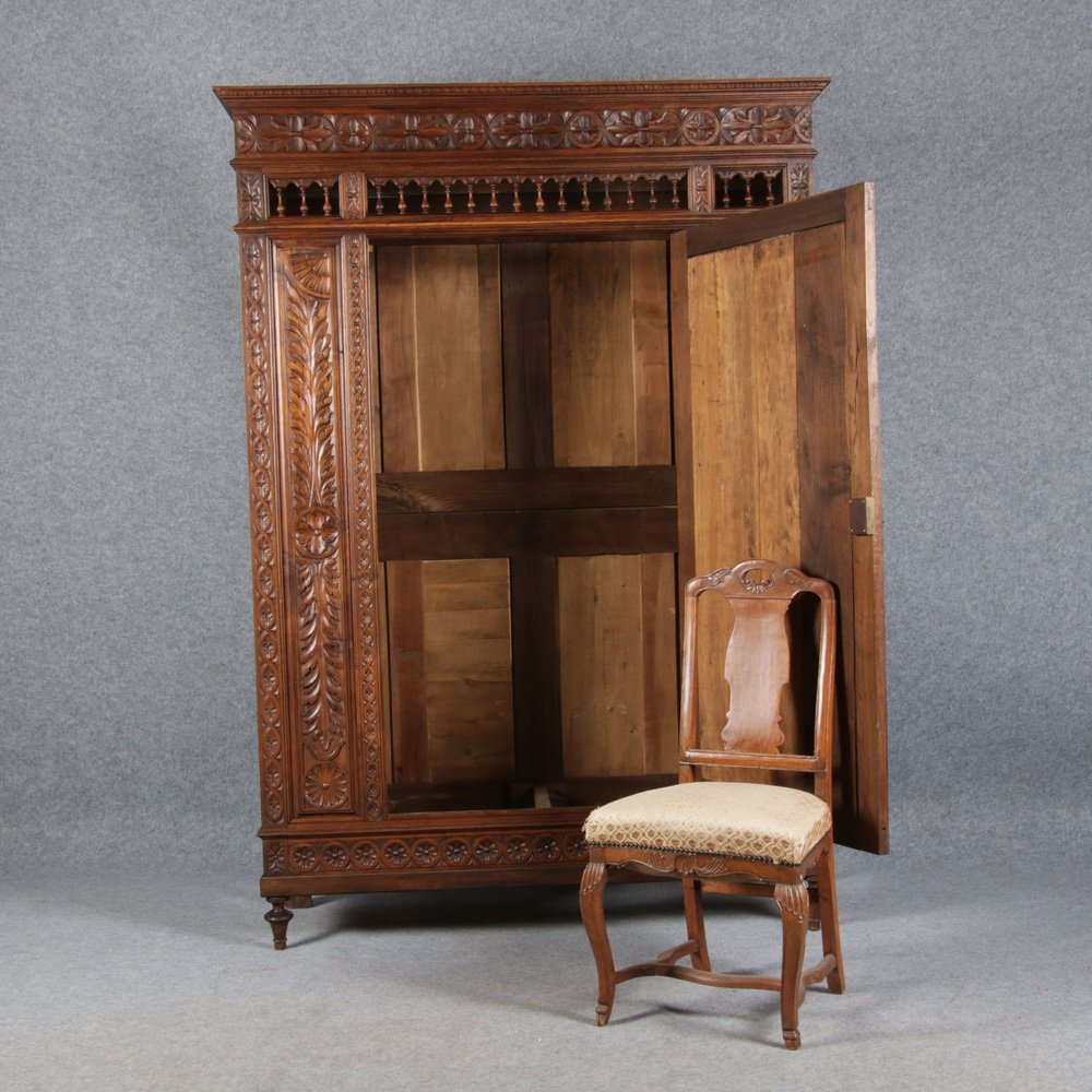 Historicism Wardrobe with Mirror, Brittany, France, 1900s for sale at ...