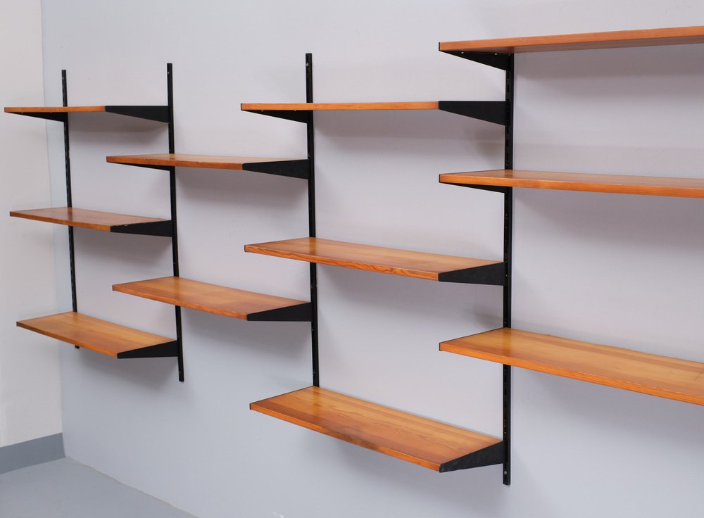 Skandinavisches Vintage Regal aus Kiefernholz von Pelly System, 1970er ...