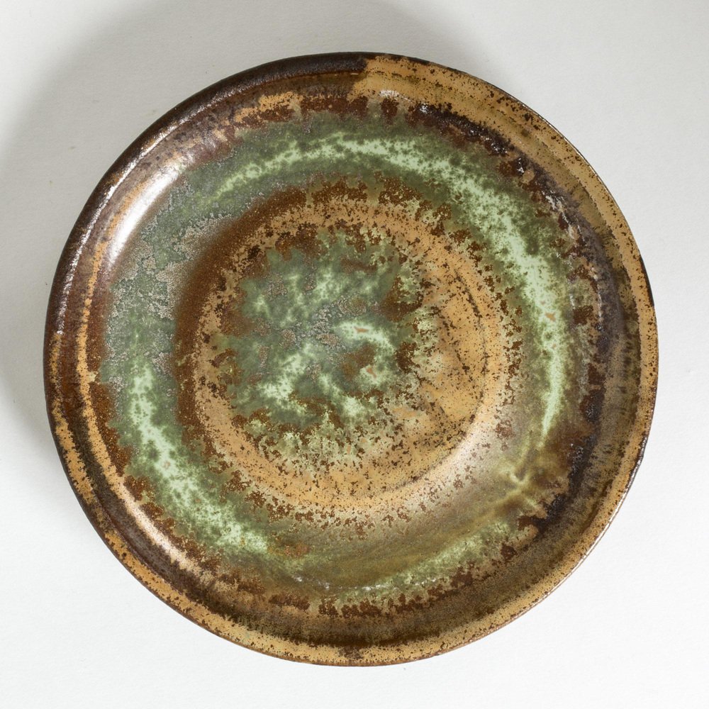 Farsta Platter in Stoneware by Wilhelm Kåge for Gustavsberg, 1940s for ...
