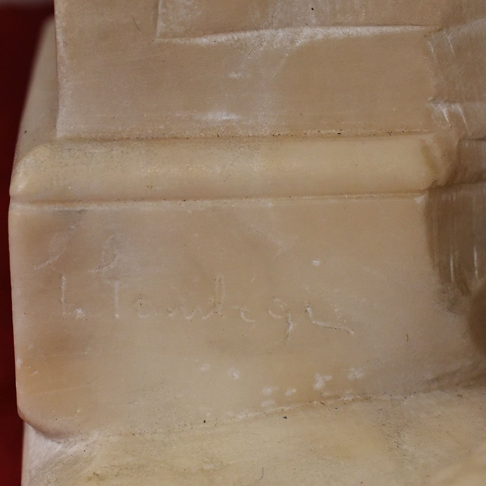 Giuseppe Gambogi, Young Girl Sculpture, 19th Century, Alabaster for ...