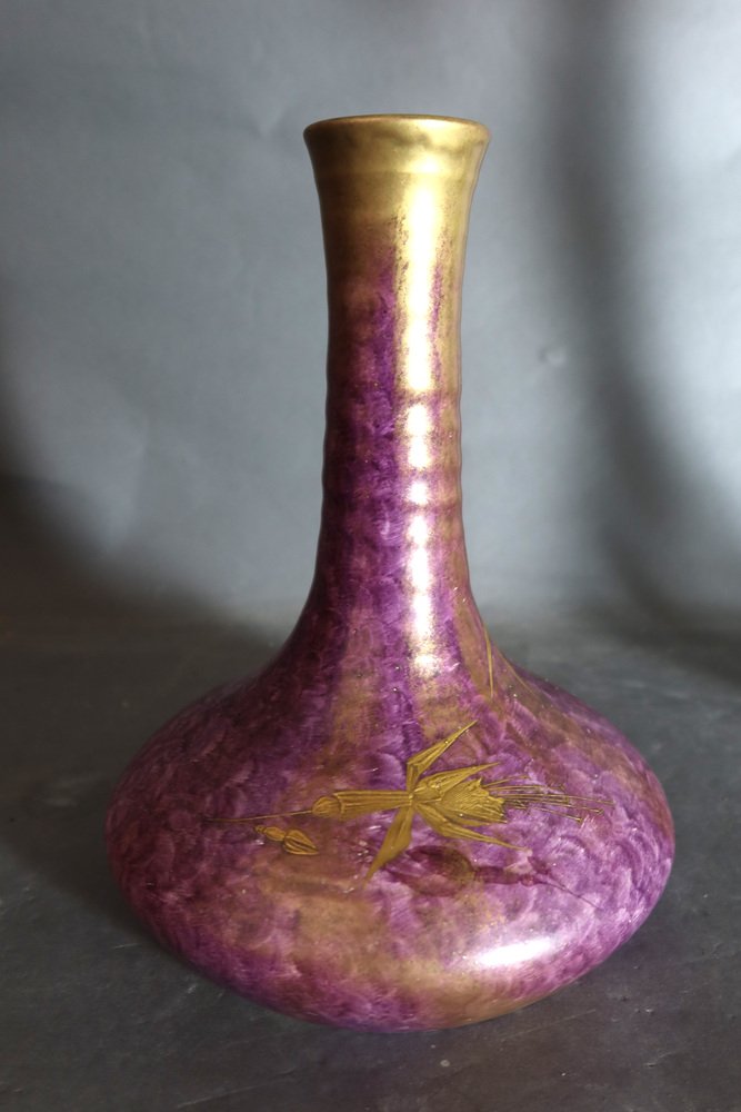 Antique Vase by Clément Massier for sale at Pamono