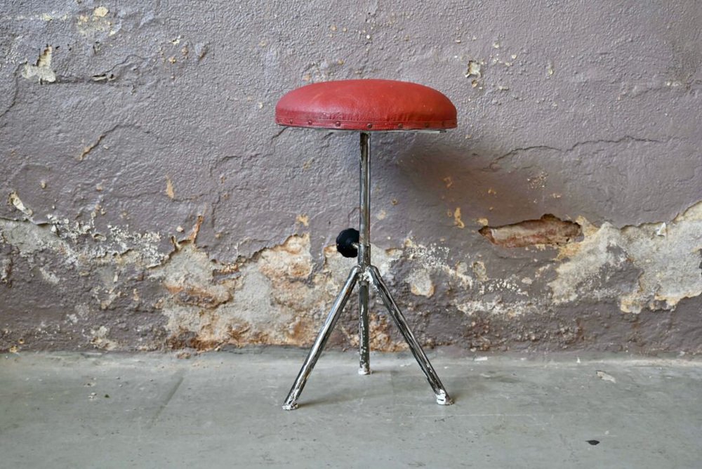 Industrial Tripod Stool, 1950s for sale at Pamono