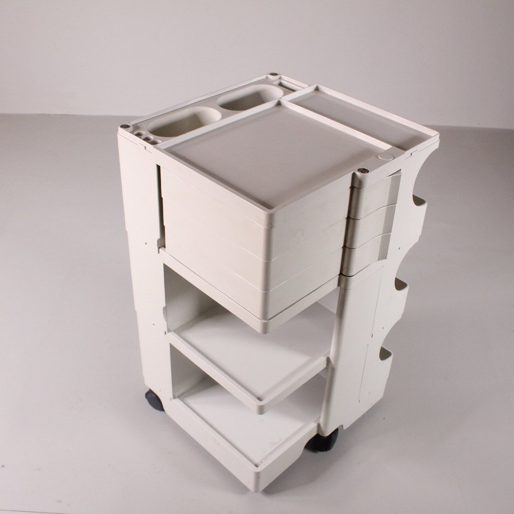 White Boby Cart by Joe Colombo for Bieffeplast for sale at Pamono