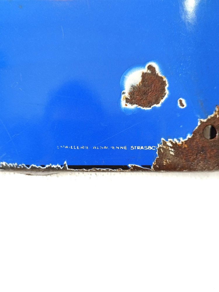 Enameled Metal Advertising Sign, 1960s for sale at Pamono