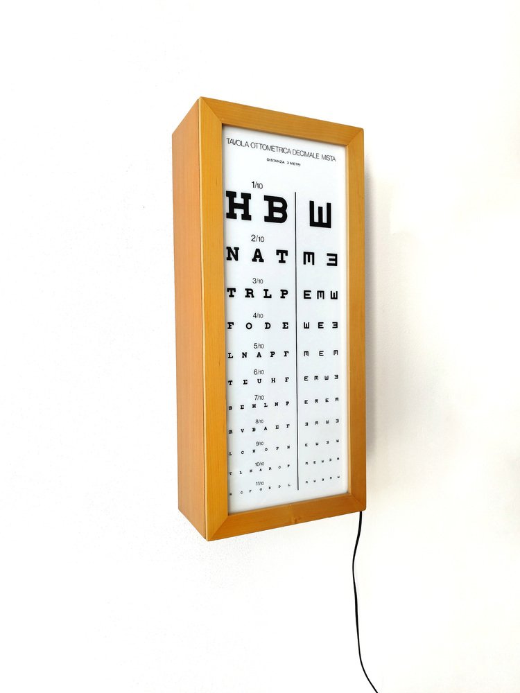 Luminous Optometric Table, 1970s for sale at Pamono