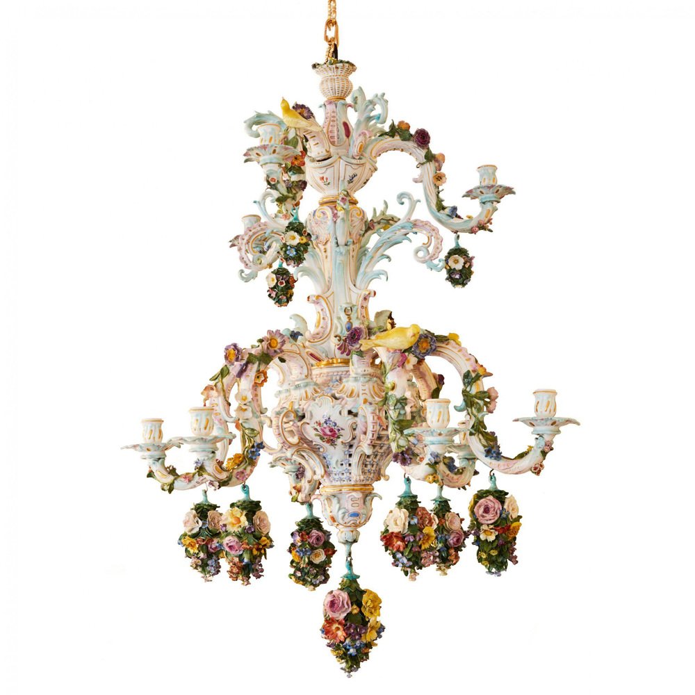 Antique Porcelain Chandelier, 1790 for sale at Pamono
