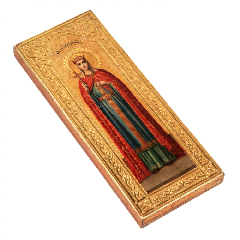 Icon of St. Alexandra, 1890s for sale at Pamono
