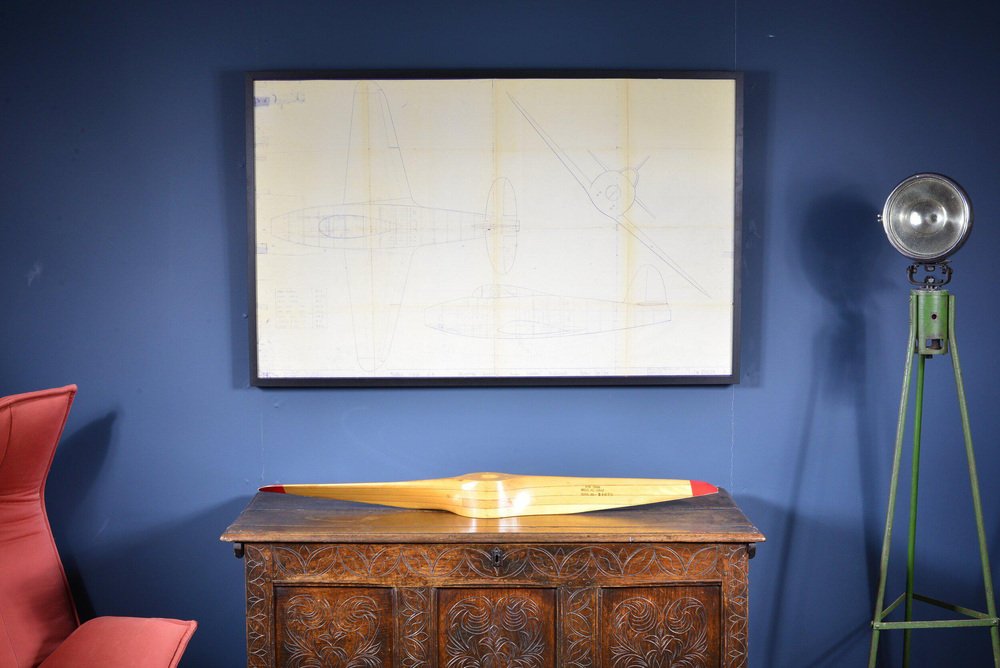 Original Gloster E28/39 Gloster Whittle Gedruckte technische Zeichnung ...