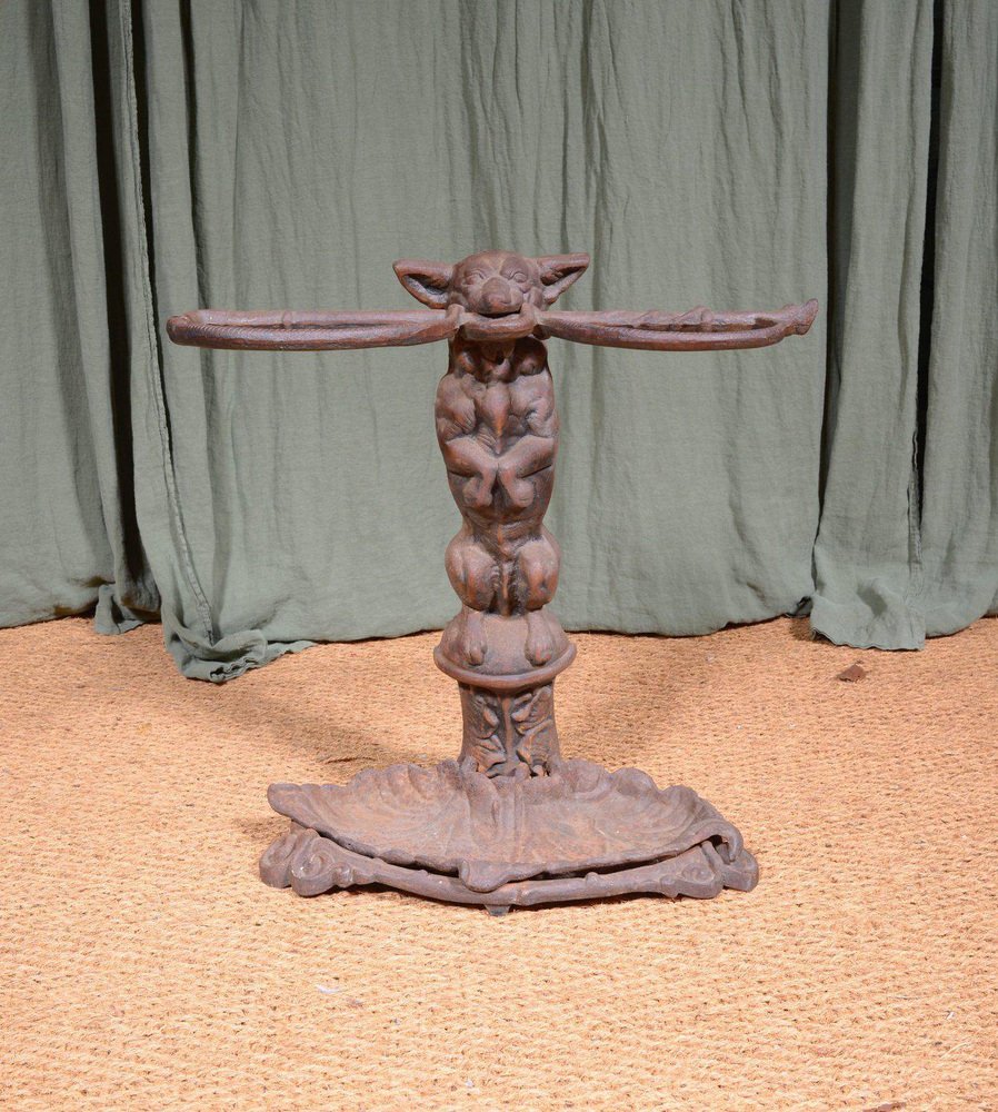 Cast Iron Stick Stand by Coalbrookdale, 1920s for sale at Pamono