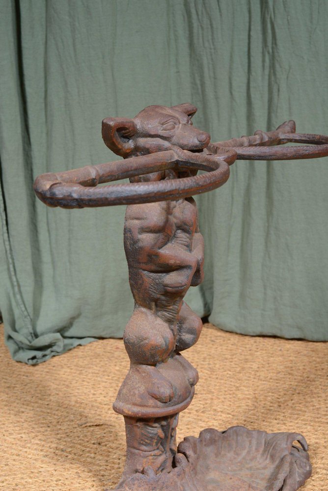 Cast Iron Stick Stand by Coalbrookdale, 1920s for sale at Pamono