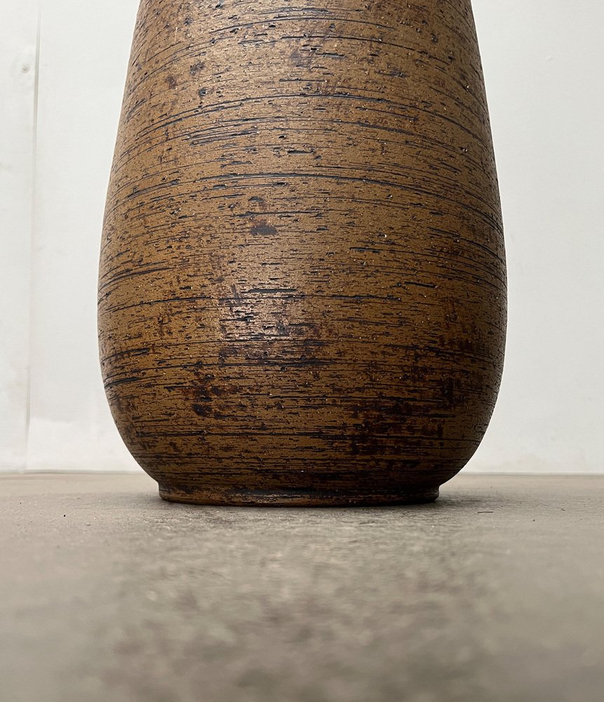 Mid-Century Brutalist German Studio Pottery Floor Vase by Sybille ...