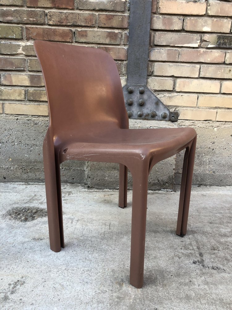Selene Chair by Vico Magistretti for Artemide, 1970s for sale at Pamono