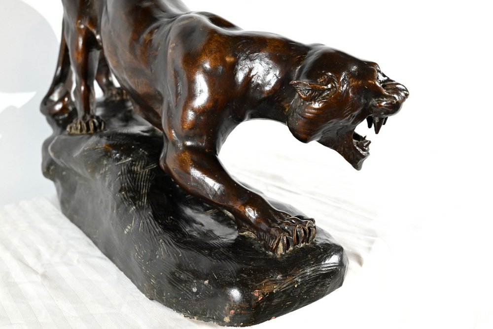 T.cartier, Tiger on the Prowl, Early 20th Century, Sculpture in ...