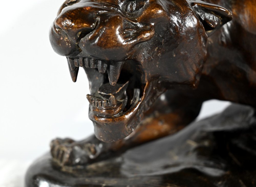 T.cartier, Tiger on the Prowl, Early 20th Century, Sculpture in ...