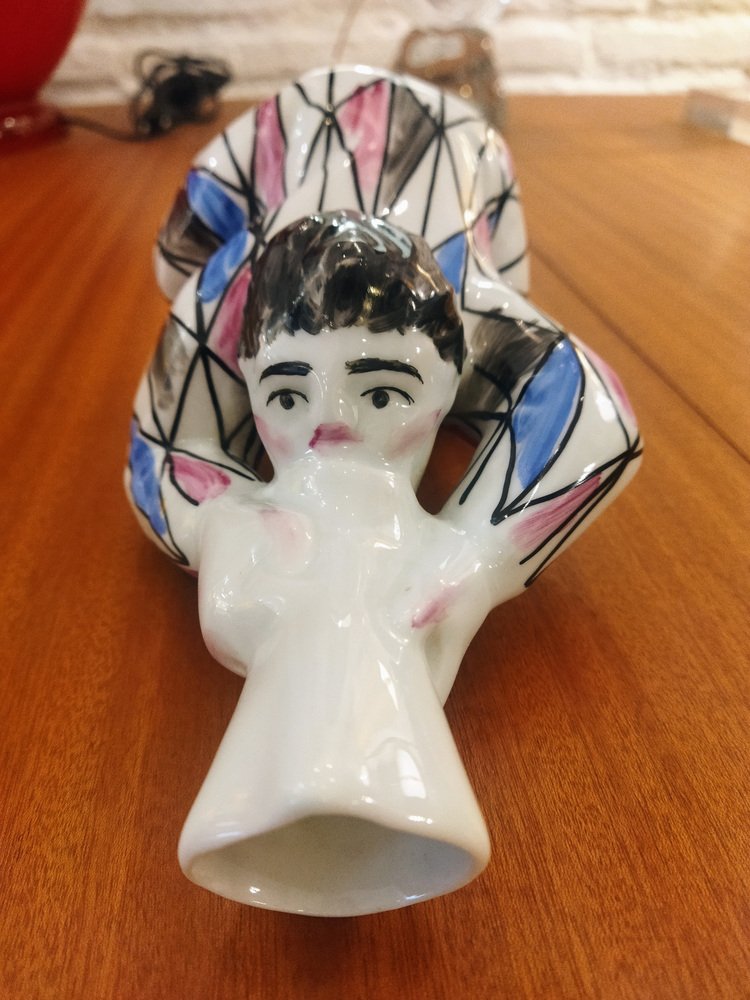 Porcelain Harlequin Vase by Castro Sargadelos, Spain, 1950s for sale at ...