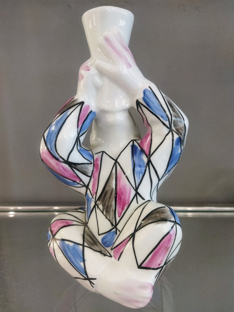 Porcelain Harlequin Vase by Castro Sargadelos, Spain, 1950s for sale at ...