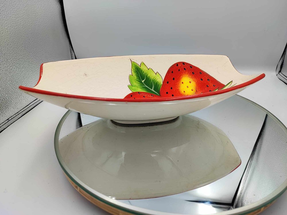 Vintage Obstteller aus Porzellan, 1980er bei Pamono kaufen