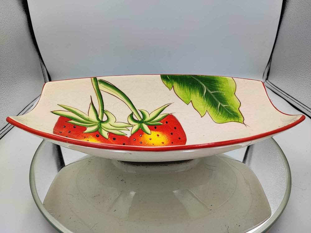 Vintage Obstteller aus Porzellan, 1980er bei Pamono kaufen