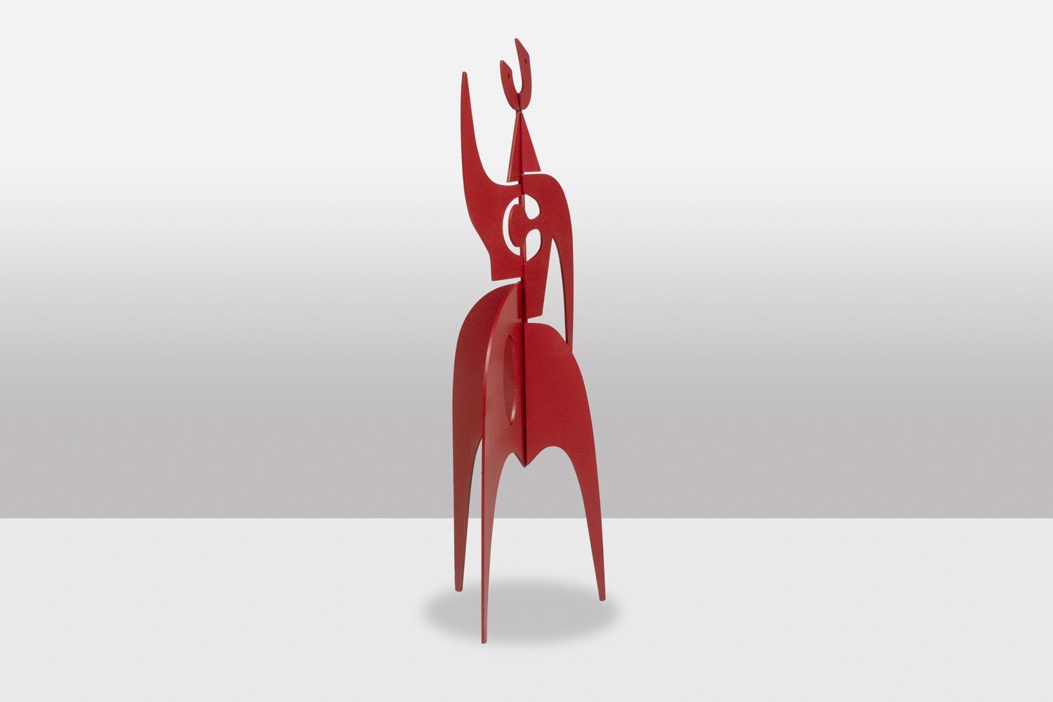French Artist, Jouve, Steel Sculpture, 2000s for sale at Pamono