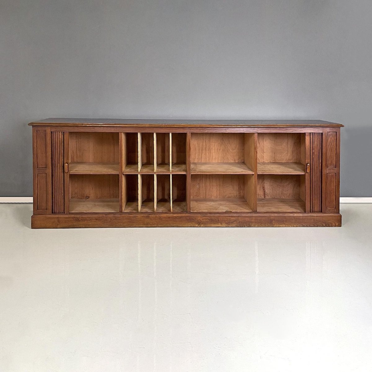 Italian Art Deco Wooden Sideboard with Shutter Opening, 1920s for sale ...