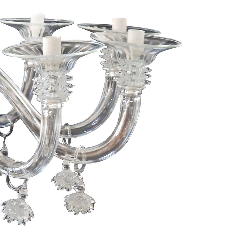 Otto Lights in Transparent Murano Glass, 1930s for sale at Pamono