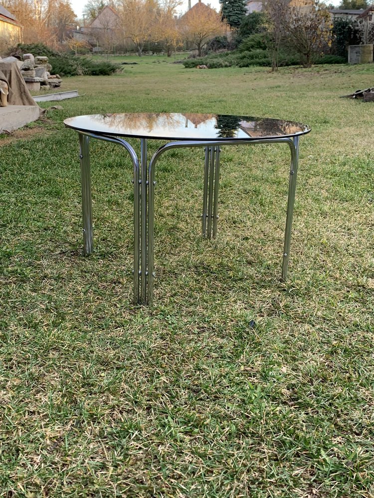 Mid-Century Tubular Chrome Coffee Table, 1960s for sale at Pamono