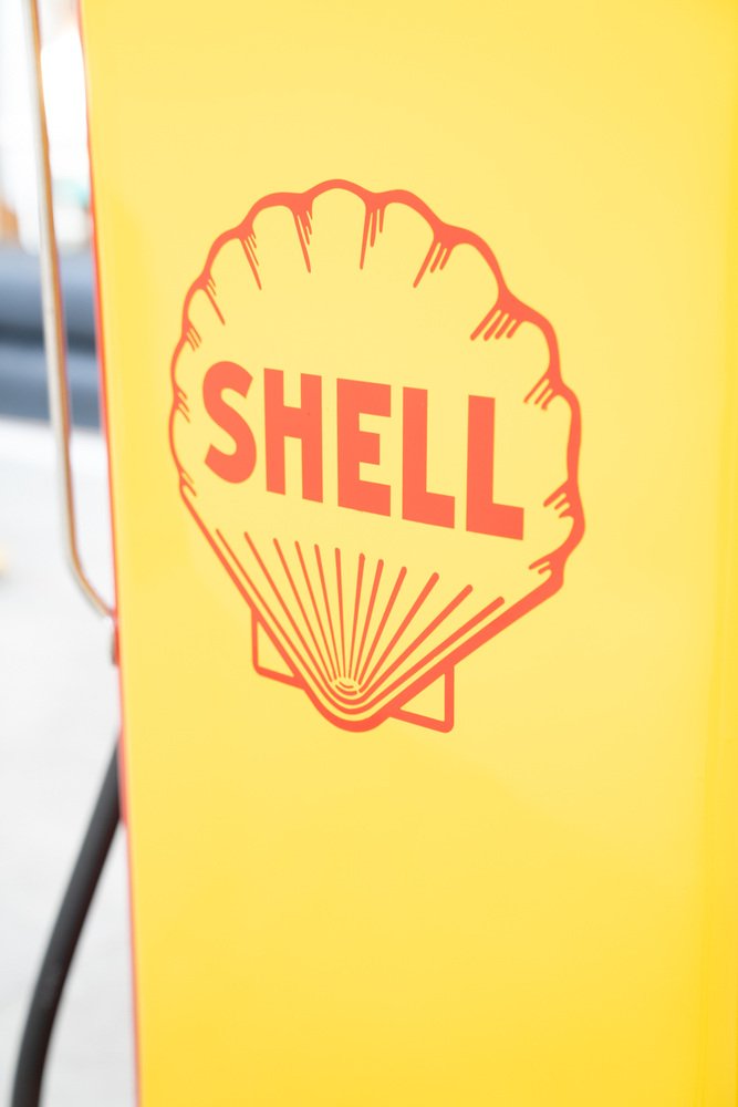 American Shell Petrol Station Pump, 1950s for sale at Pamono
