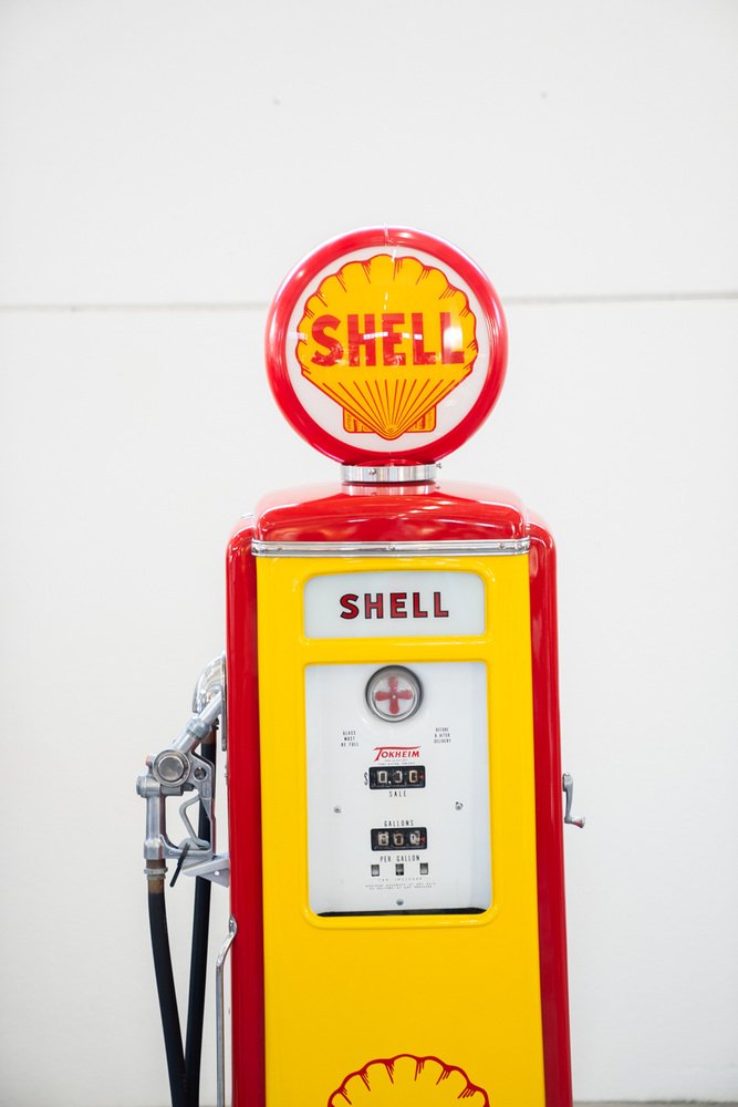 American Shell Petrol Station Pump, 1950s for sale at Pamono