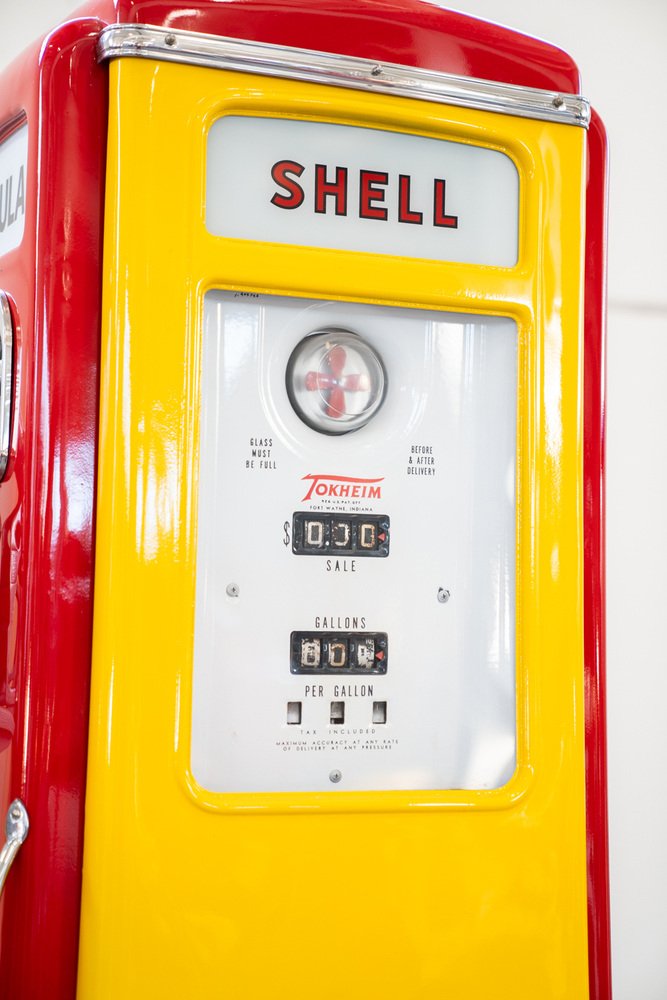 American Shell Petrol Station Pump, 1950s for sale at Pamono