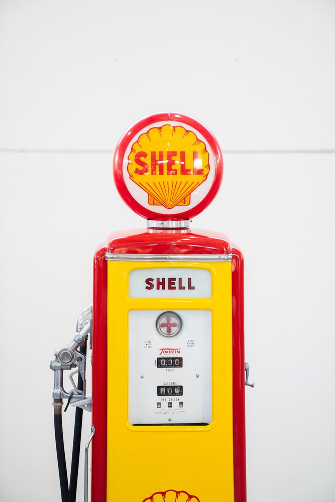 American Shell Petrol Station Pump, 1950s for sale at Pamono
