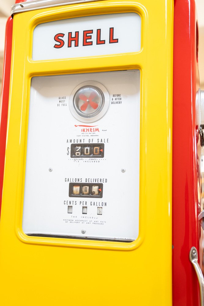 American Shell Petrol Station Pump, 1950s for sale at Pamono