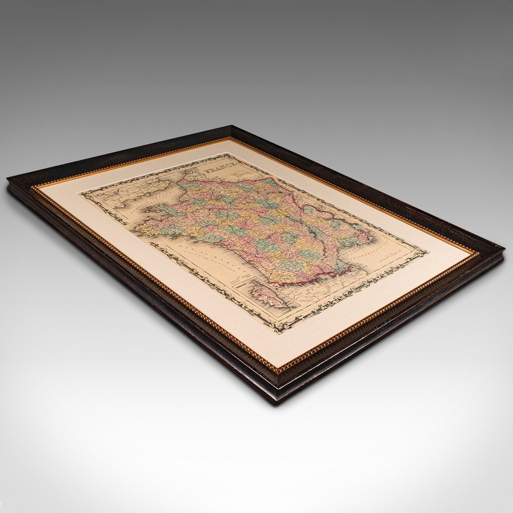 Large Vintage France Map, 1970s for sale at Pamono