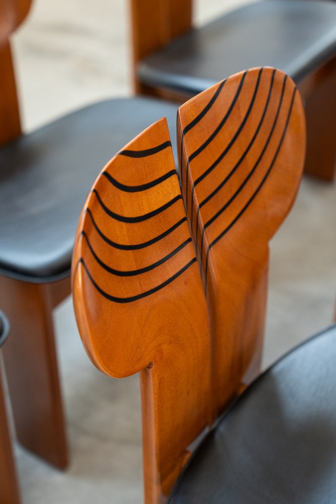 Chairs Mod. Africa by Afra Scarpa, 1990s, Set of 12 for sale at Pamono