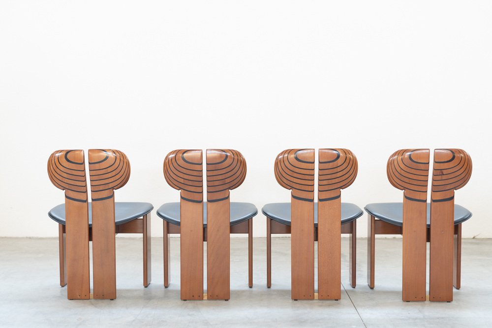 Chairs Mod. Africa by Afra Scarpa, 1990s, Set of 12 for sale at Pamono