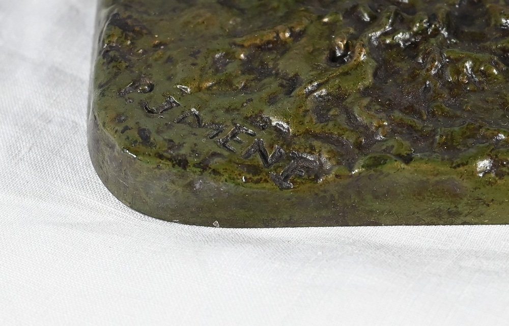 P.J Mêne, Braque au Canard, Mid-19th Century, Bronze for sale at Pamono