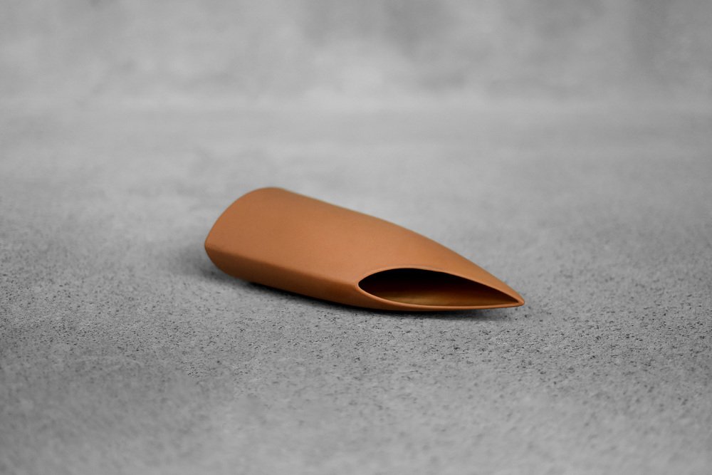 Mid-Century German Modern Stoneware Brick Red Vase from Asa Selection ...