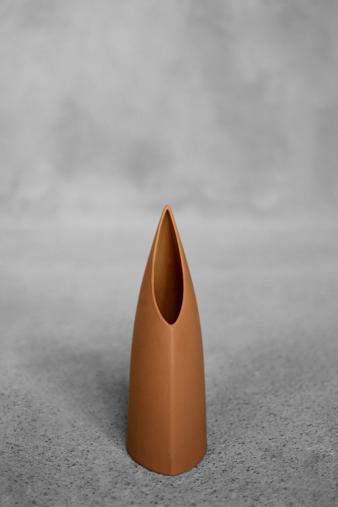 Mid-Century German Modern Stoneware Brick Red Vase from Asa Selection ...