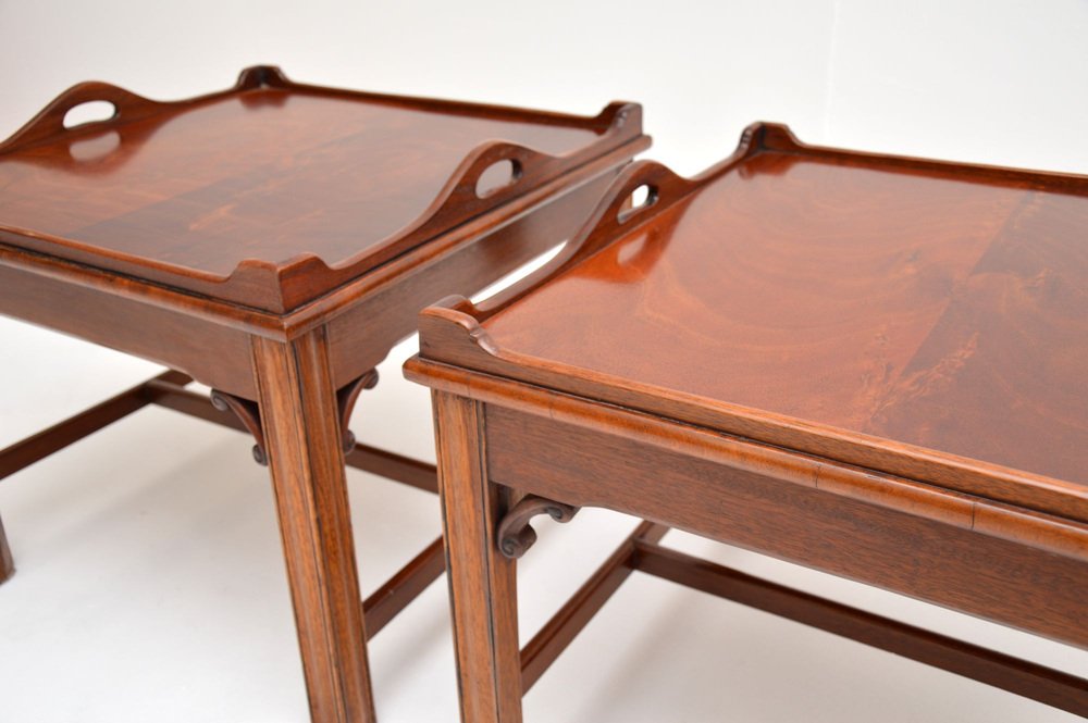 Tray Top Side Tables, 1930s, Set of 2 for sale at Pamono